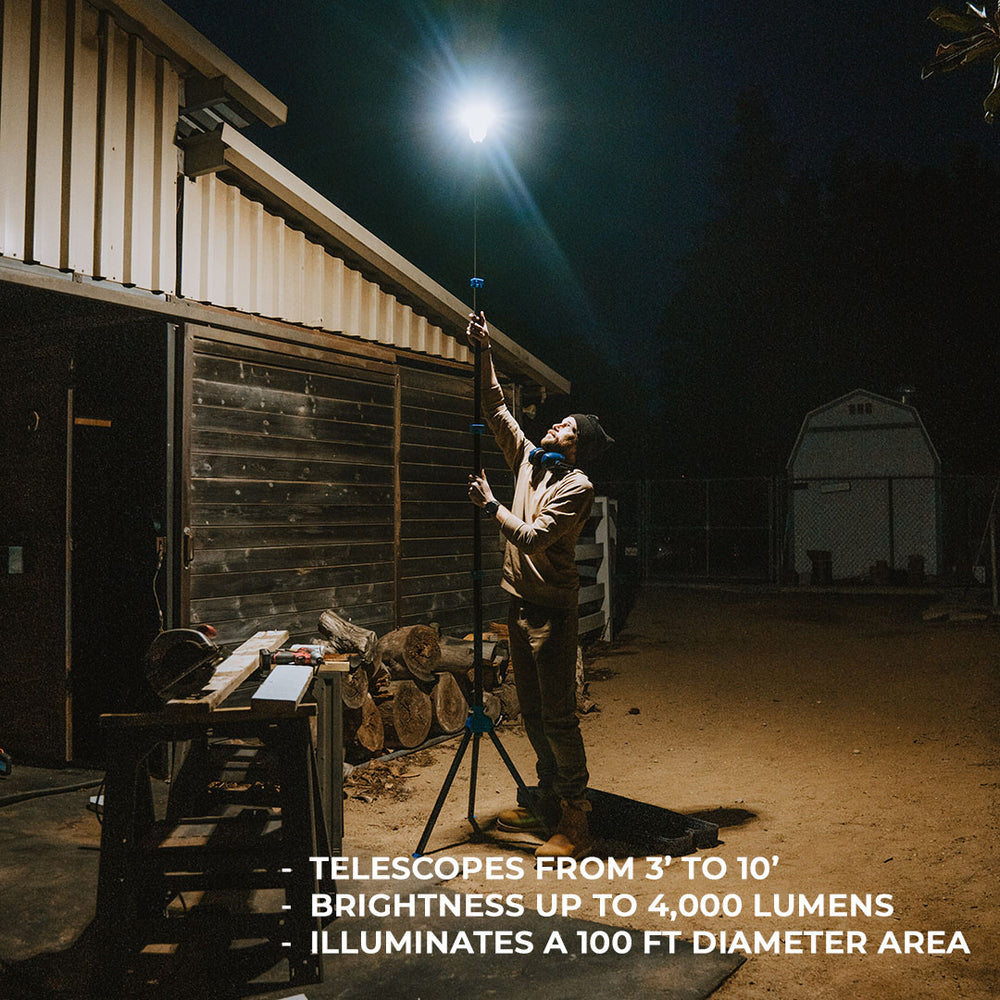 LightRanger 4000 | 10 ft Portable Work Light | Lights 7,800 sq ft