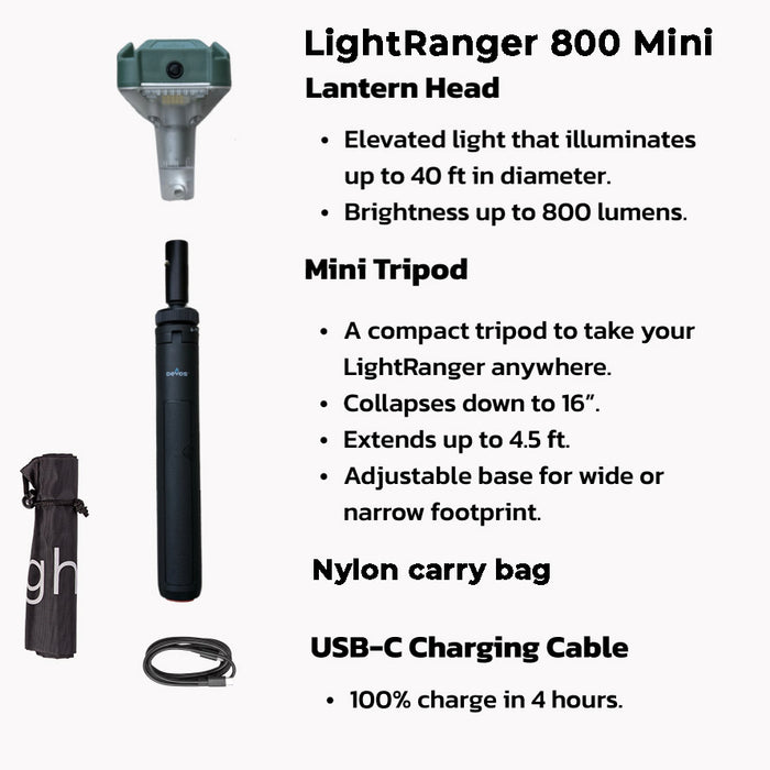 LightRanger 800 Lumen Ultra-compact Telescoping Camp Light